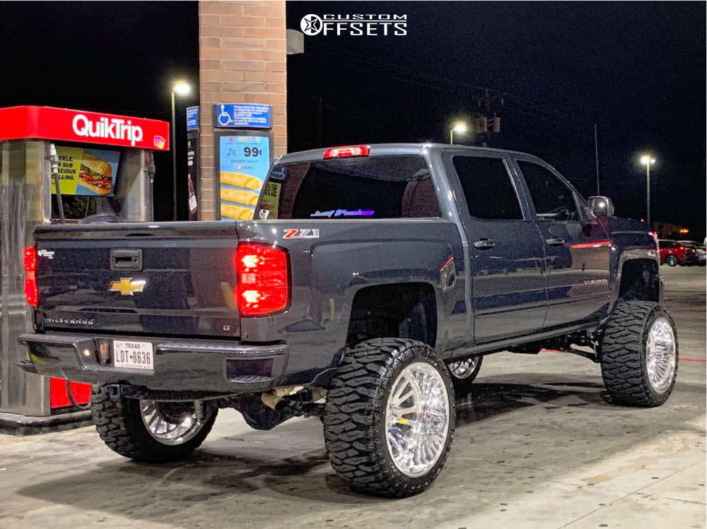2017 Chevrolet Silverado 1500 with 24x14 -90 American Force Quantum Cc ...
