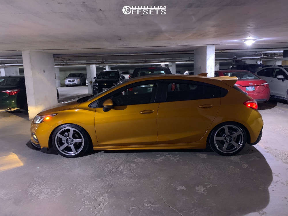 2017 Chevrolet Cruze with 18x8.5 35 Motegi Mr116 and 225/40R18 Goodyear ...