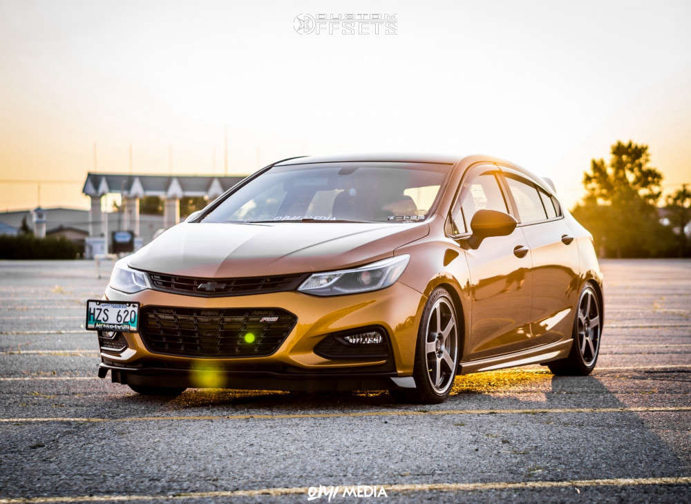 2017 Chevrolet Cruze with 18x8.5 35 Motegi Mr116 and 225/40R18 Goodyear ...