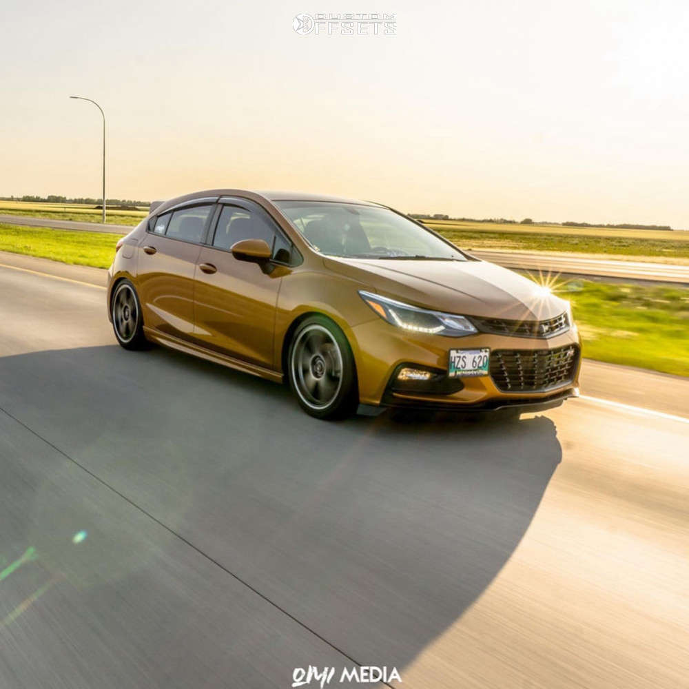 2017 Chevrolet Cruze with 18x8.5 35 Motegi Mr116 and 225/40R18 Goodyear ...