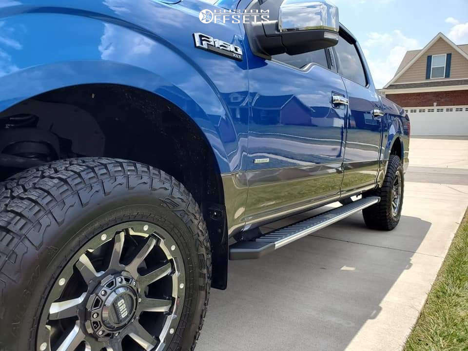 2016 Ford F-150 with 18x9 15 Grid Gd05 and 275/70R18 Falken WildPeak ...