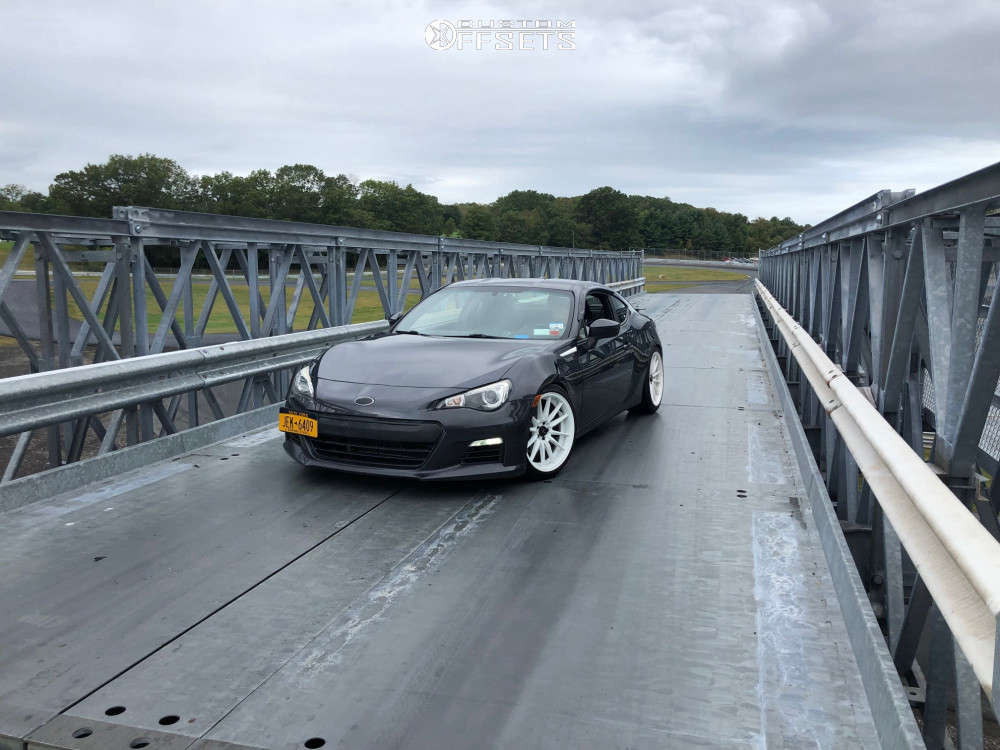 2013 Subaru BRZ with 18x9.5 35 Cosmis Racing R1 and 235/40R18 Nitto ...