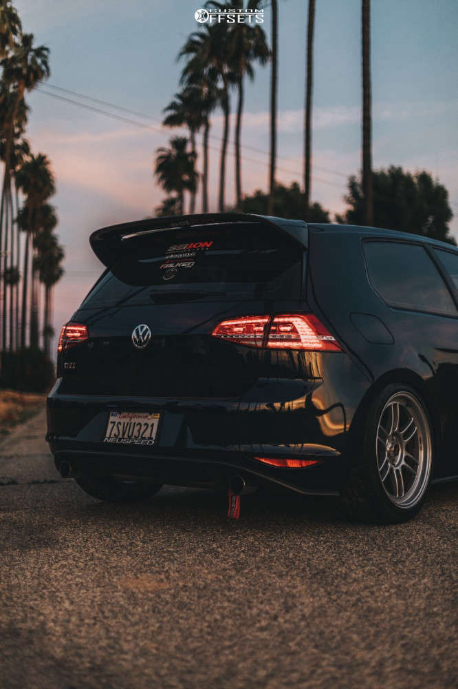 2016 Volkswagen GTI with 18x9 35 Enkei RPF1 and 235/40R18 Falken RT615K ...