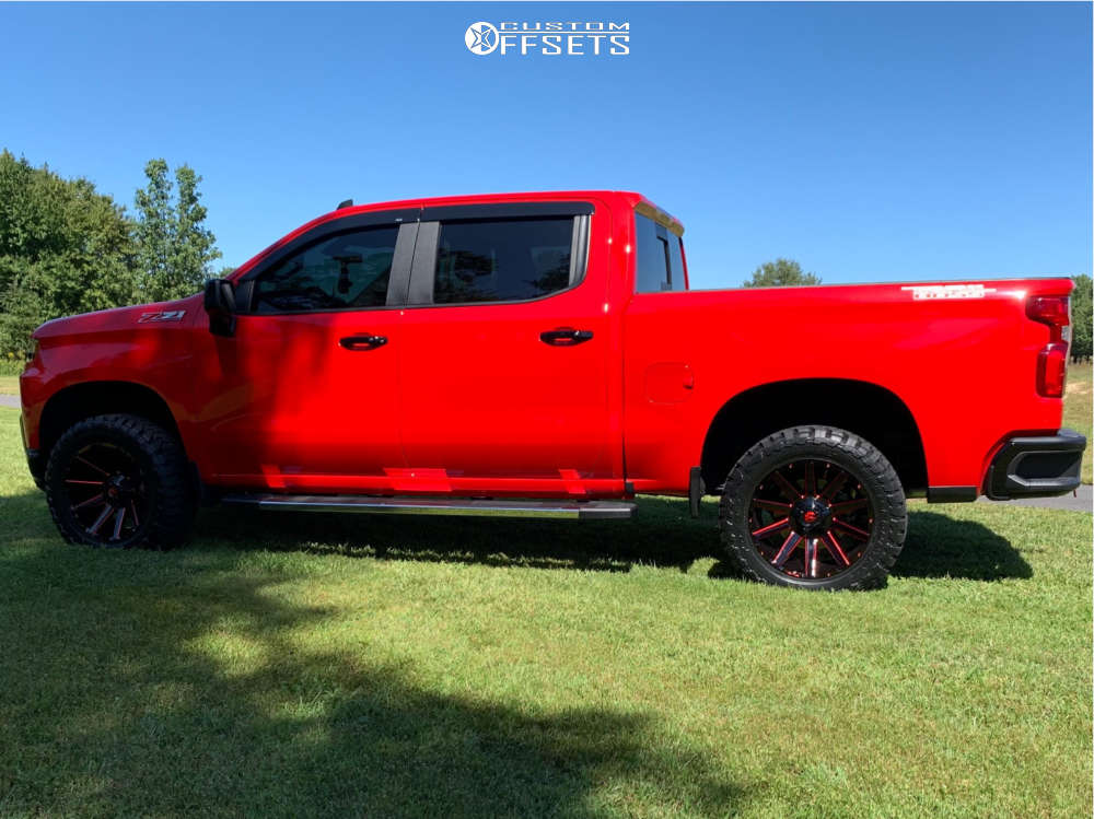 2019 Chevrolet Silverado 1500 with 20x10 -19 Fuel Contra and 33/12.5R20 ...