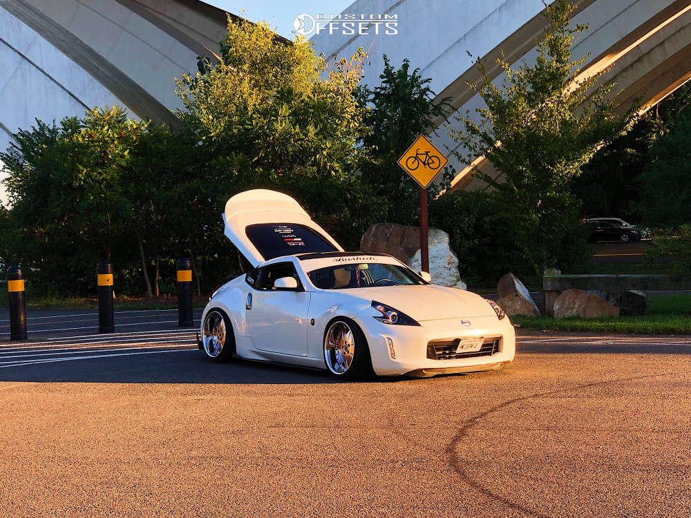 2018 Nissan 370Z with 19x11.5 5 Work Ls207 and 255/35R19 Nexen N3000 ...