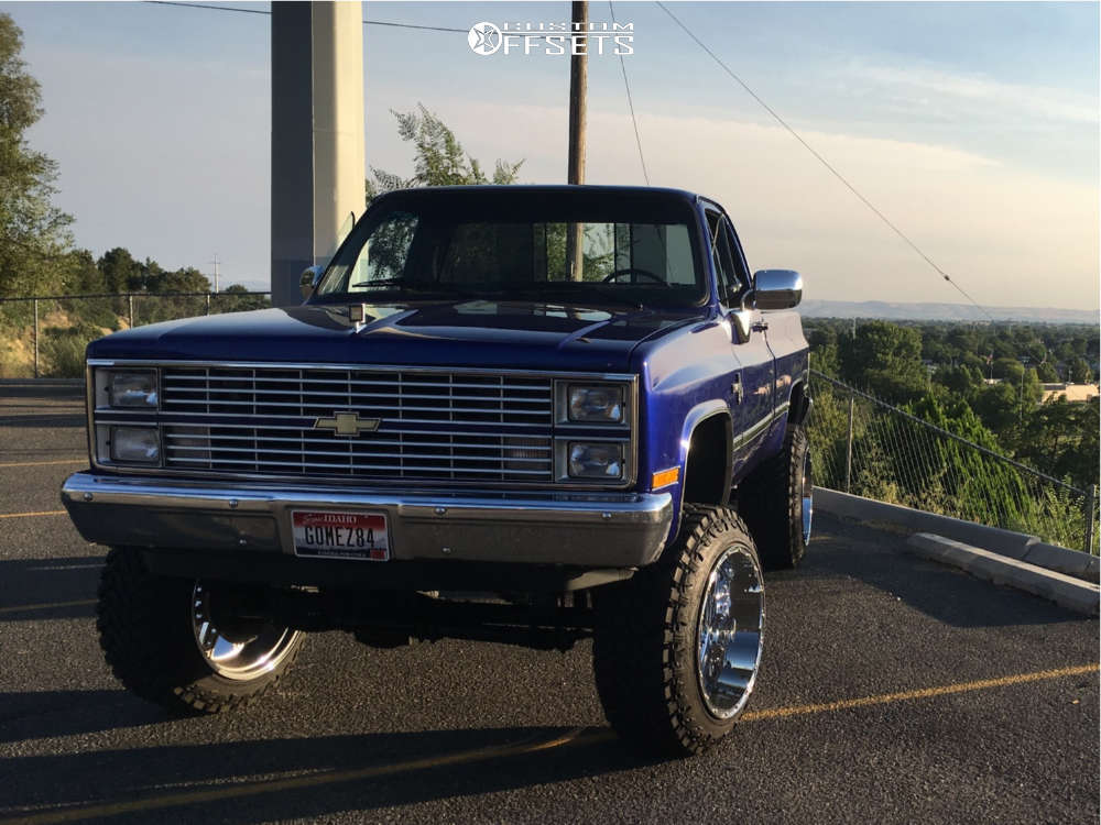 1984 Chevrolet K10 with 22x14 -76 XD Diesel and 35/12.5R22 Atturo Trail ...