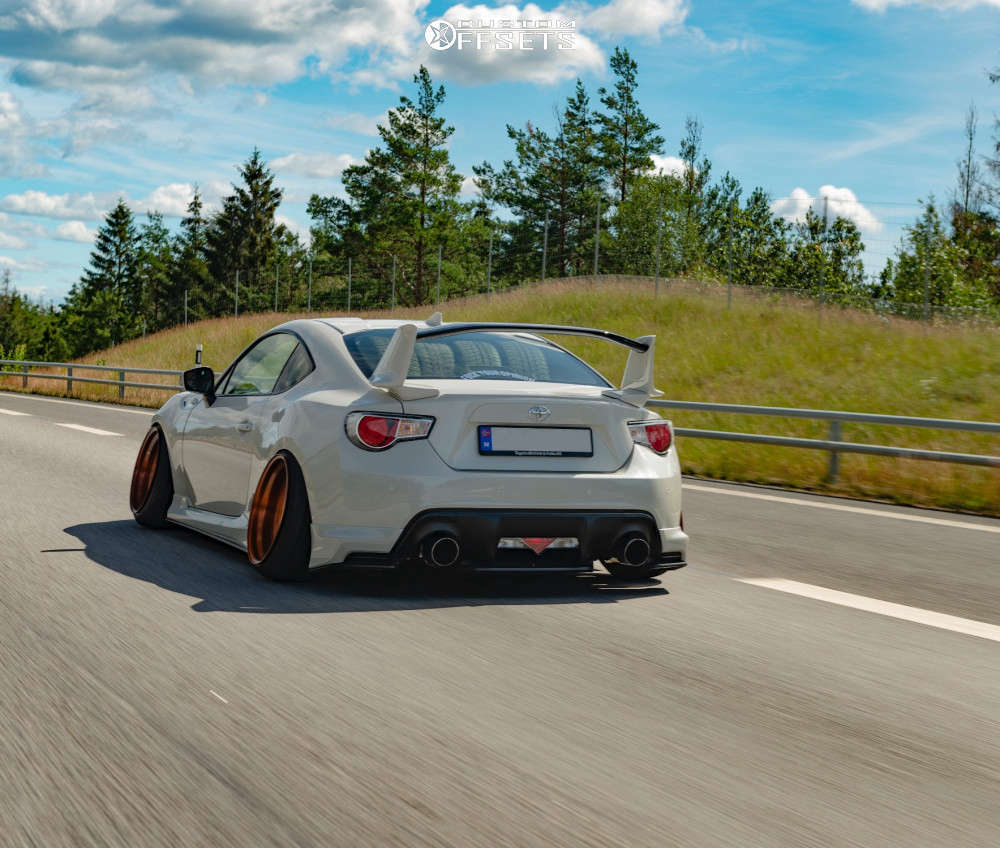 2016 Toyota 86 with 18x9 WatercooledIND Bp1 and 205/40R18 Federal 595 ...