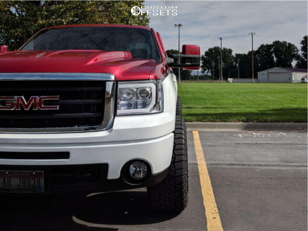 2009 GMC Sierra 1500 with 20x12 -44 TIS 544BM and 305/55R20 Falken ...