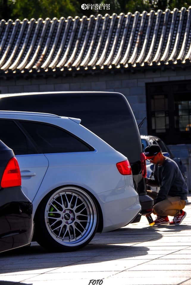 2013 Audi A4 Quattro with 20x10.5 38 Japan Racing Jr23 and 245/30R20 ...