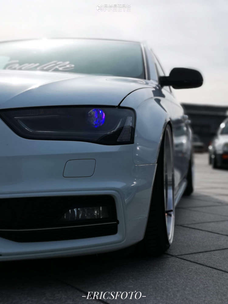 2013 Audi A4 Quattro with 20x10.5 38 Japan Racing Jr23 and 245/30R20 ...