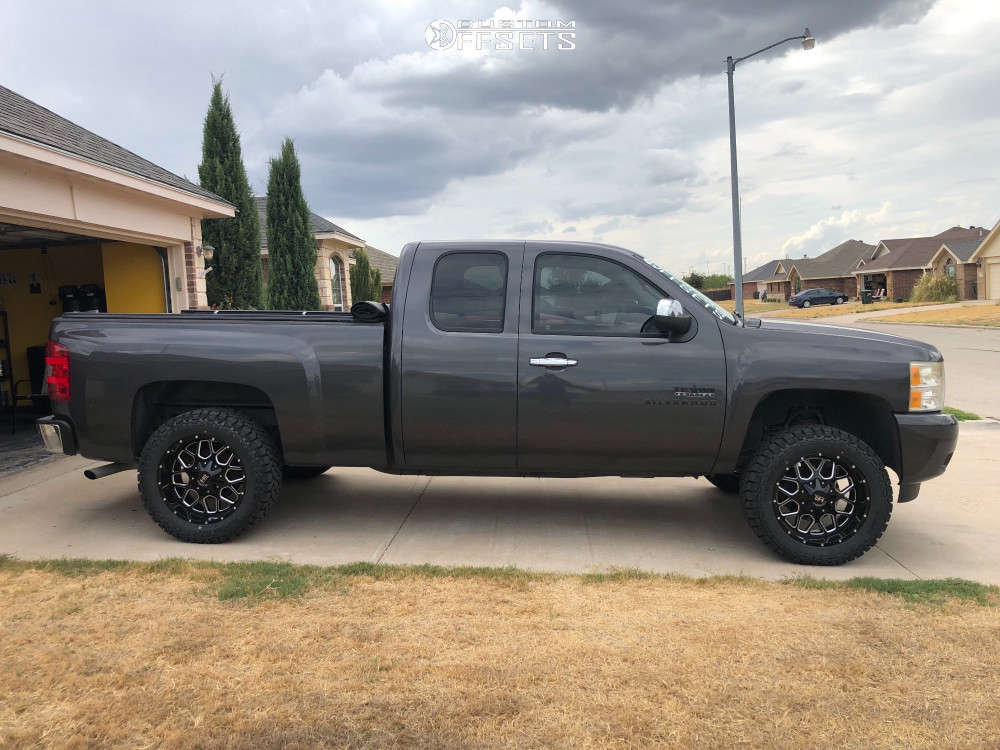 2011 Chevrolet Silverado 1500 with 20x10 -19 Hardrock Gunner H705 and ...