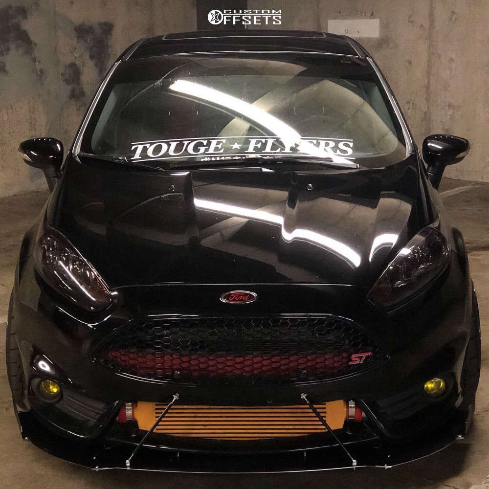 2016 Ford Fiesta with 17x8 22 Rota Titan and 205/40R17 Firestone Indy ...