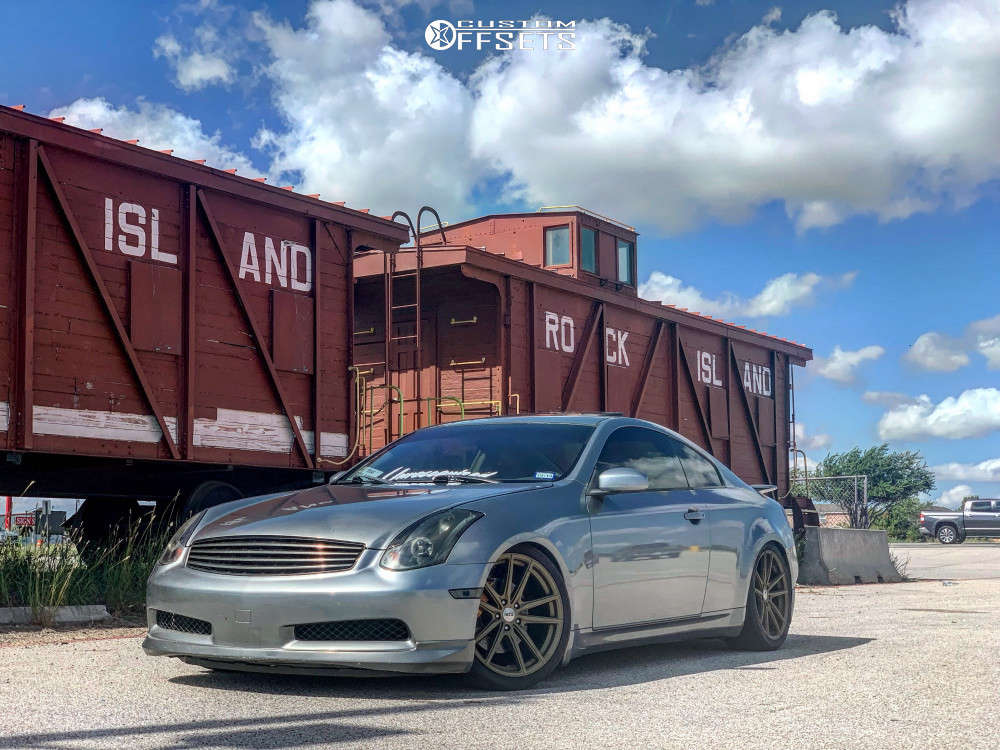 2004 INFINITI G35 with 19x9.5 35 Neoz 5018 and 225/40R19 Nitto Motivo ...