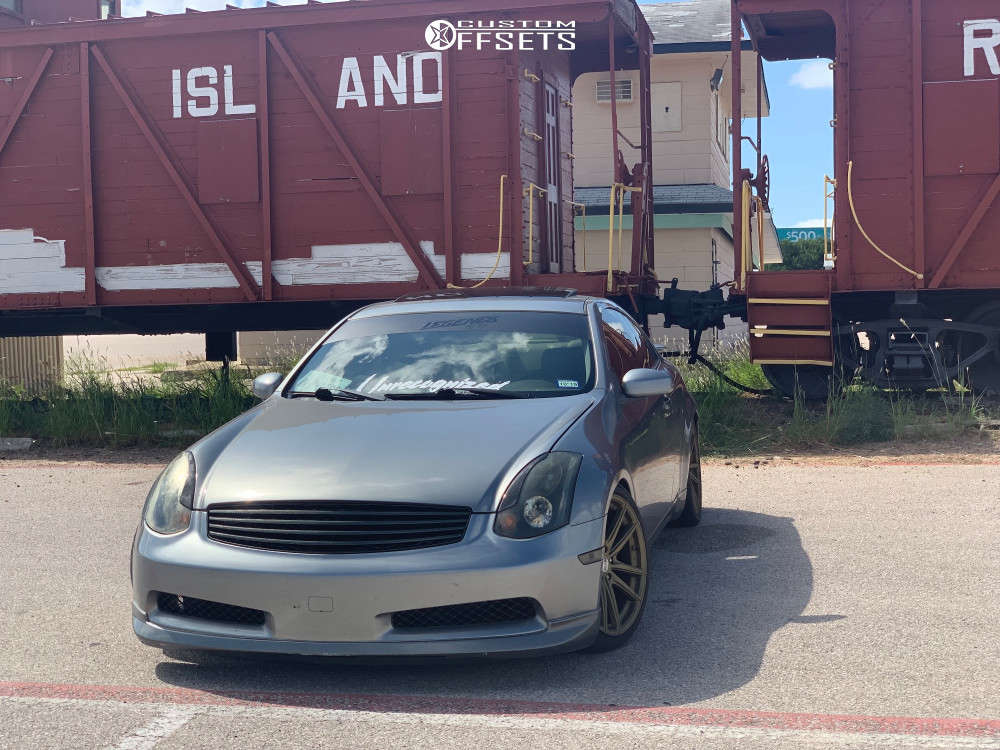 2004 INFINITI G35 with 19x9.5 35 Neoz 5018 and 225/40R19 Nitto Motivo ...