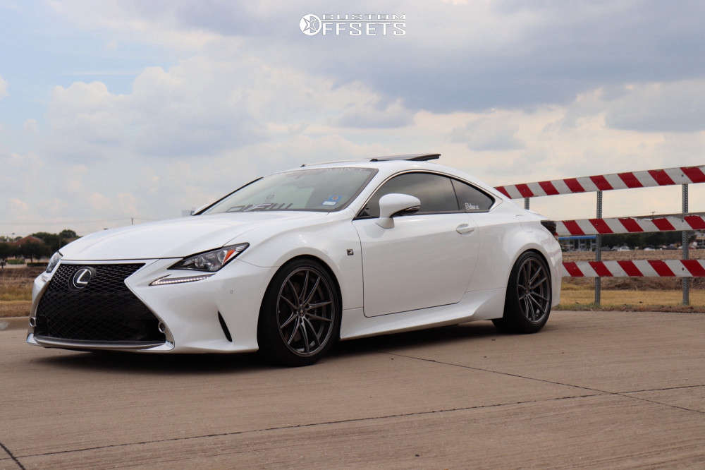 2015 Lexus RC350 with 19x8.5 35 Konig Oversteer and 245/30R19 Falken ...