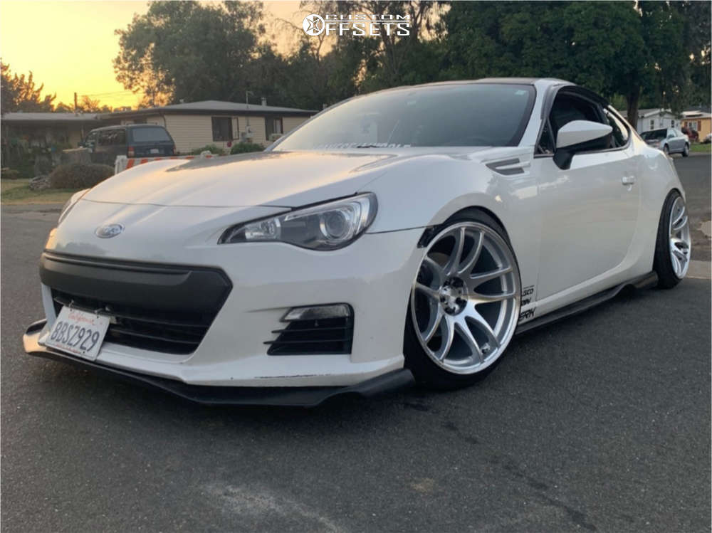 2013 Subaru BRZ with 18x10.5 22 ESR Sr08 and 245/40R18 Ironman Imove ...