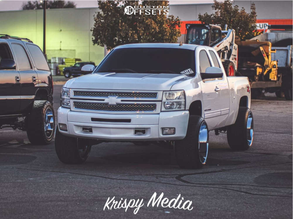 2012 Chevrolet Silverado 1500 with 24x14 -72 Tuff T2a and 305/35R24 ...