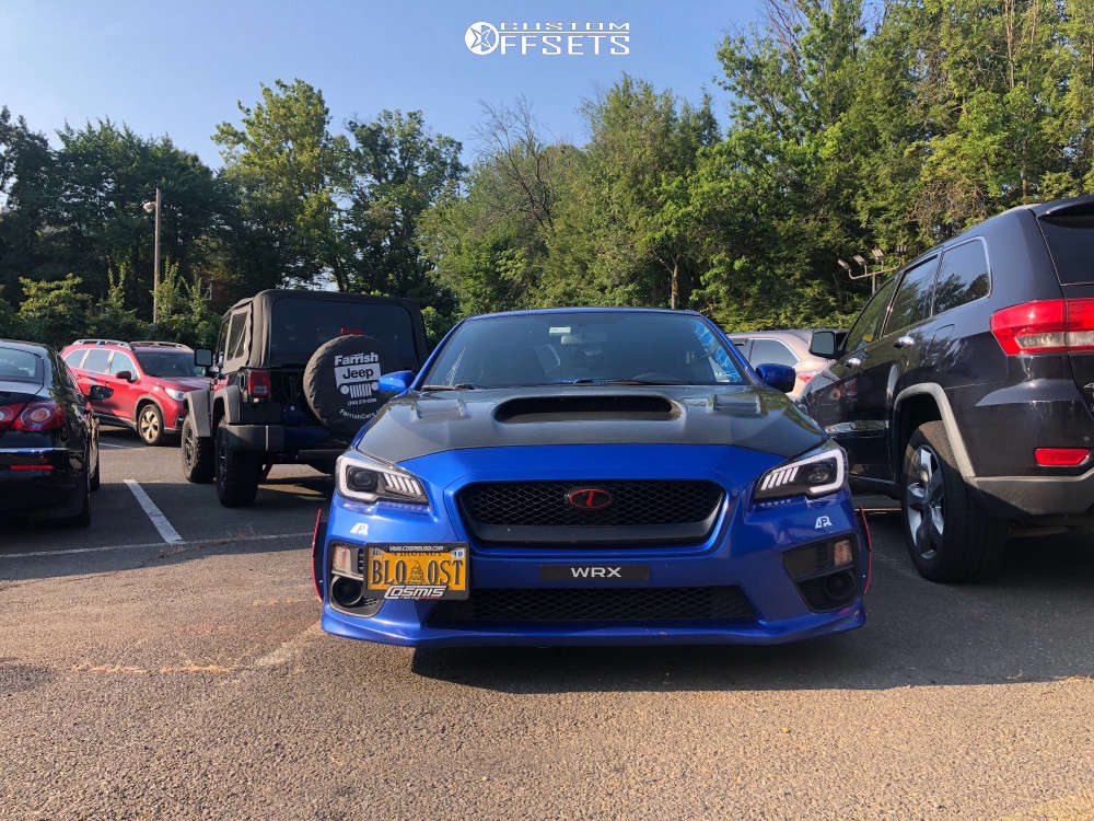 2015 Subaru WRX with 18x9 25 Cosmis Racing Xt-005r and 255/35R18 ...