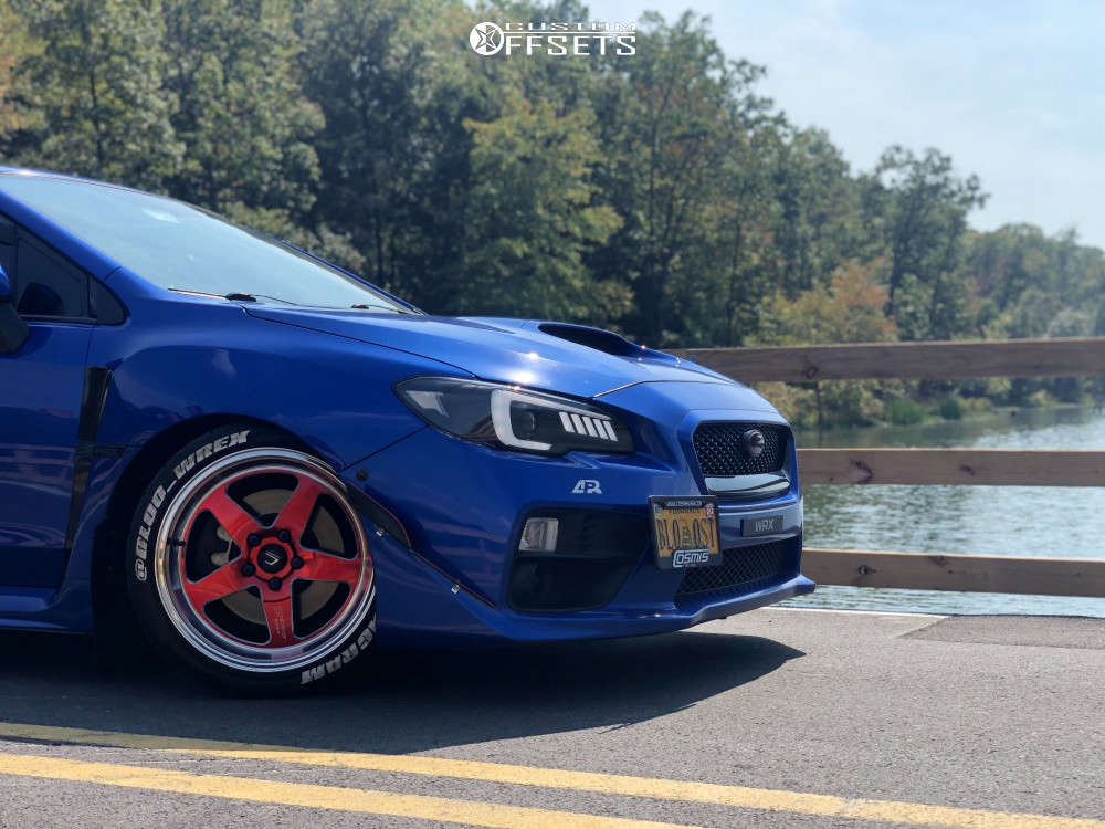 2015 Subaru WRX with 18x9 25 Cosmis Racing Xt-005r and 255/35R18 ...