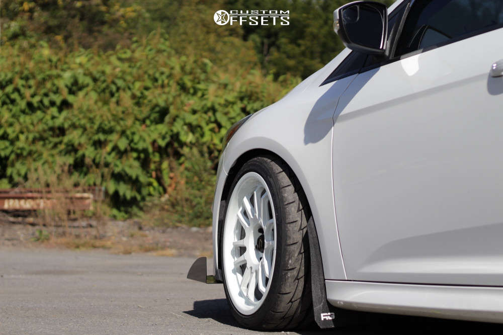 2015 Ford Focus with 18x9 33 Cosmis Racing XT-206R and 245/35R18 ...