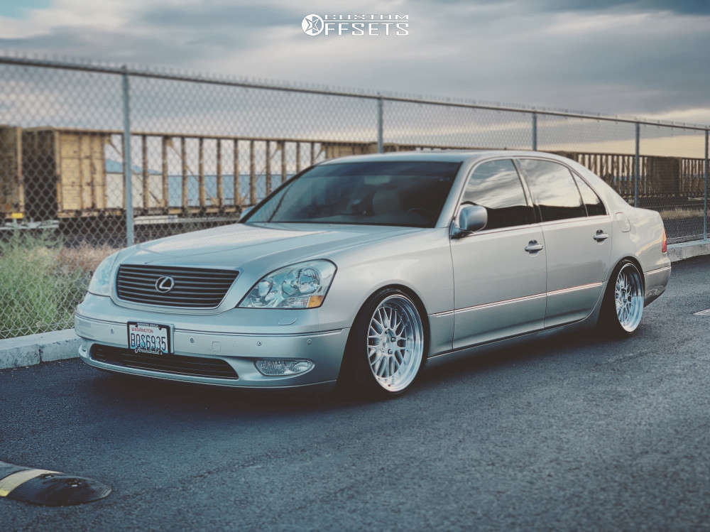 2003 Lexus LS430 with 18x9.5 22 ESR Sr05 and 215/35R18 Achilles Atr ...