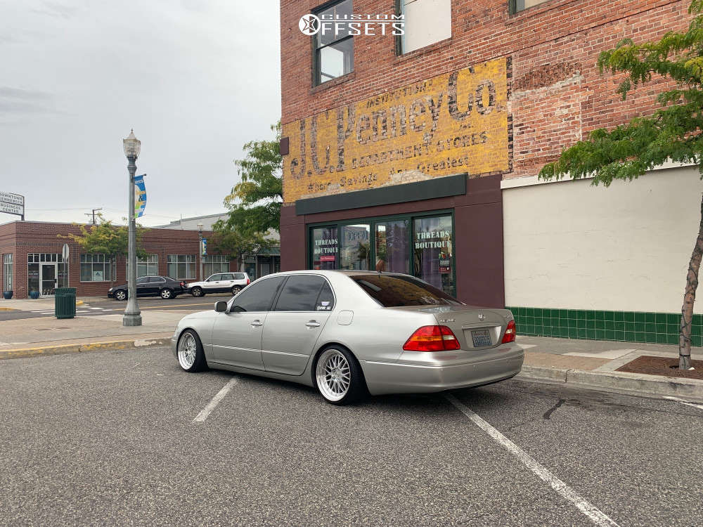 2003 Lexus LS430 with 18x9.5 22 ESR Sr05 and 215/35R18 Achilles Atr ...