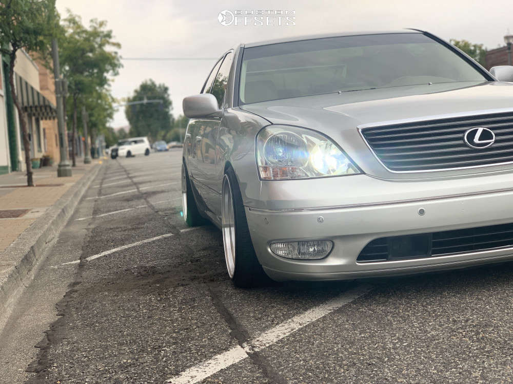 2003 Lexus LS430 with 18x9.5 22 ESR Sr05 and 215/35R18 Achilles Atr ...