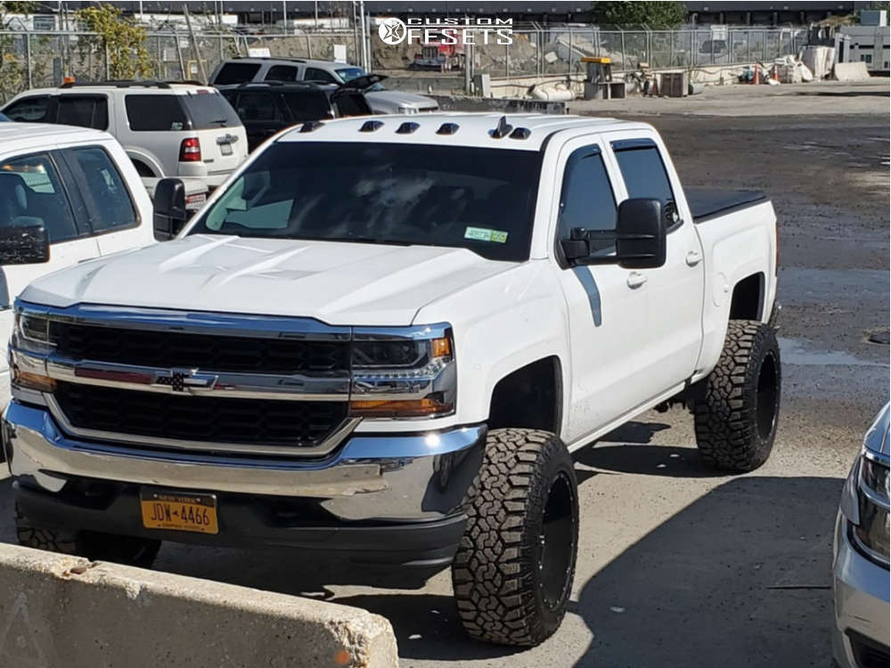 2017 Chevrolet Silverado 1500 with 20x12 -44 Hostile Alpha and 35/12 ...