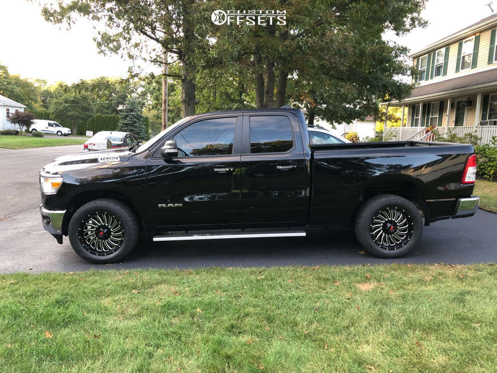 2019 Ram 1500 with 20x9 Havok H111 and 305/50R20 Nitto NT420V and Stock ...