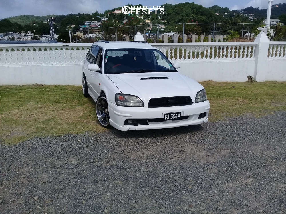 2002 Subaru Legacy with 18x8.5 35 XXR 555 and 225/35R18 Federal ...