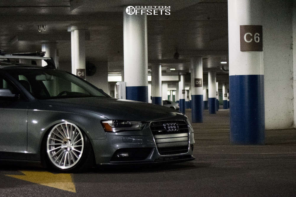 2013 Audi A4 Quattro with 19x10 35 Rotiform Ind-t and 215/35R19 Venezia ...