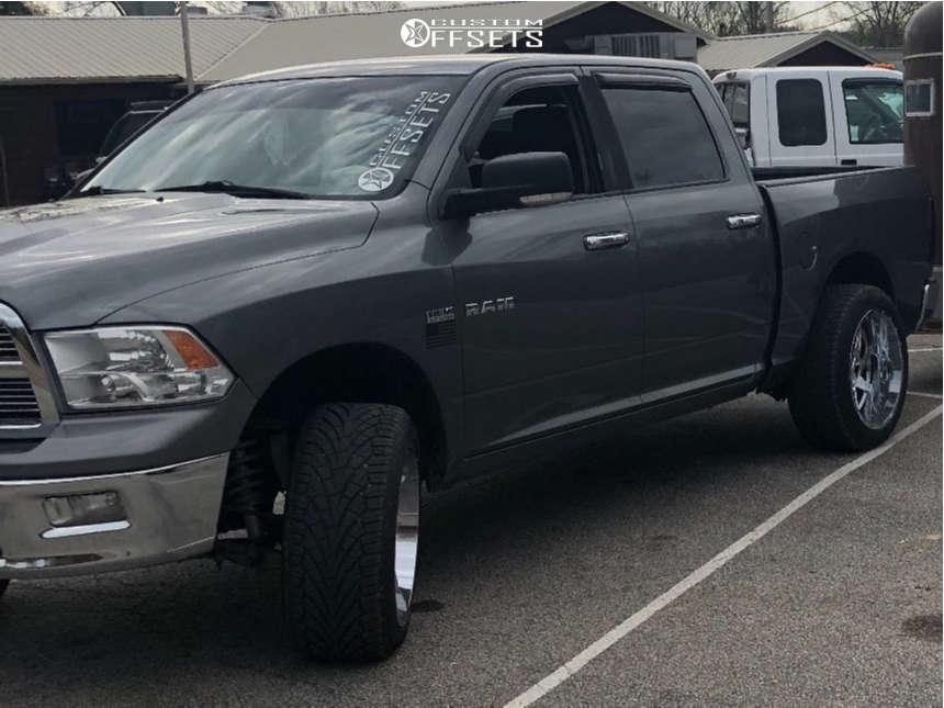 2009 Dodge Ram 1500 with 22x12 -44 American Truxx Vortex and 305/45R22 ...