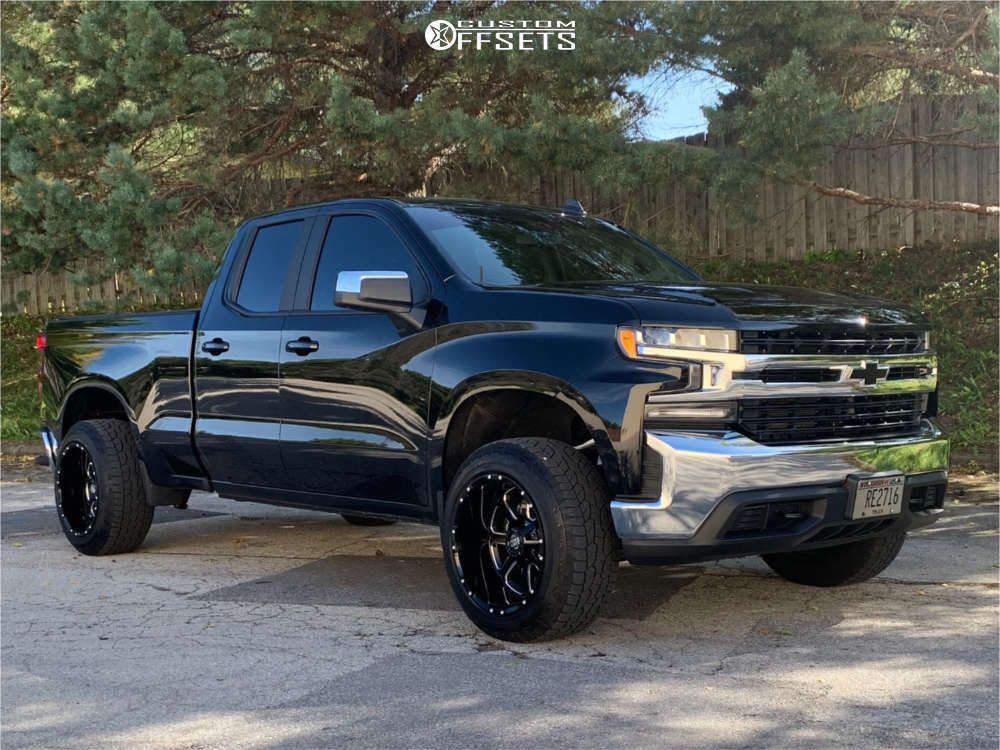 2019 Chevrolet Silverado 1500 with 20x12 -44 Pure Grit Grit and 275 ...