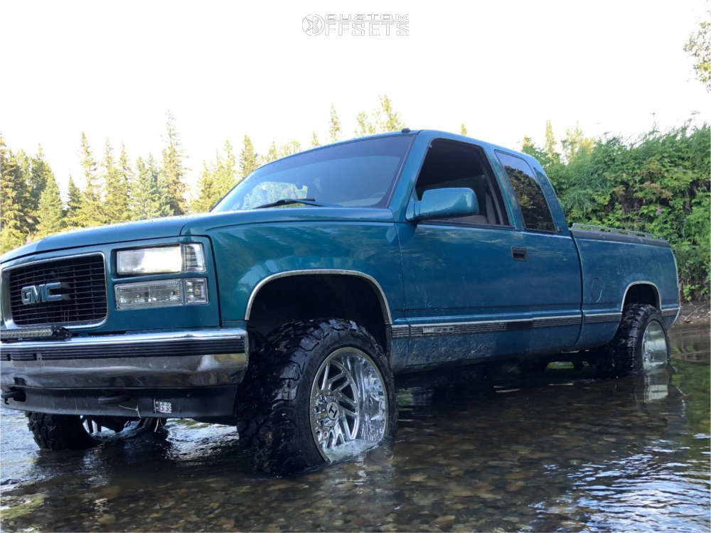 1997 GMC K1500 with 20x12 -44 Hostile Jigsaw and 33/12.5R20 Suretrac ...