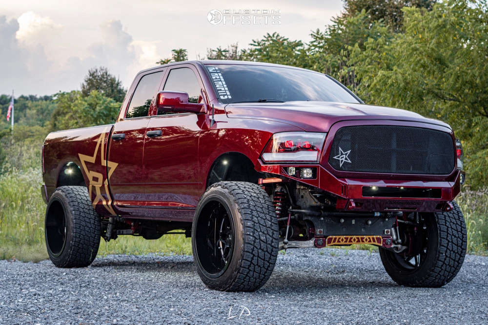 2018 Ram 1500 with 24x14 -76 RBP Atomic and 325/45R24 Nitto Terra ...