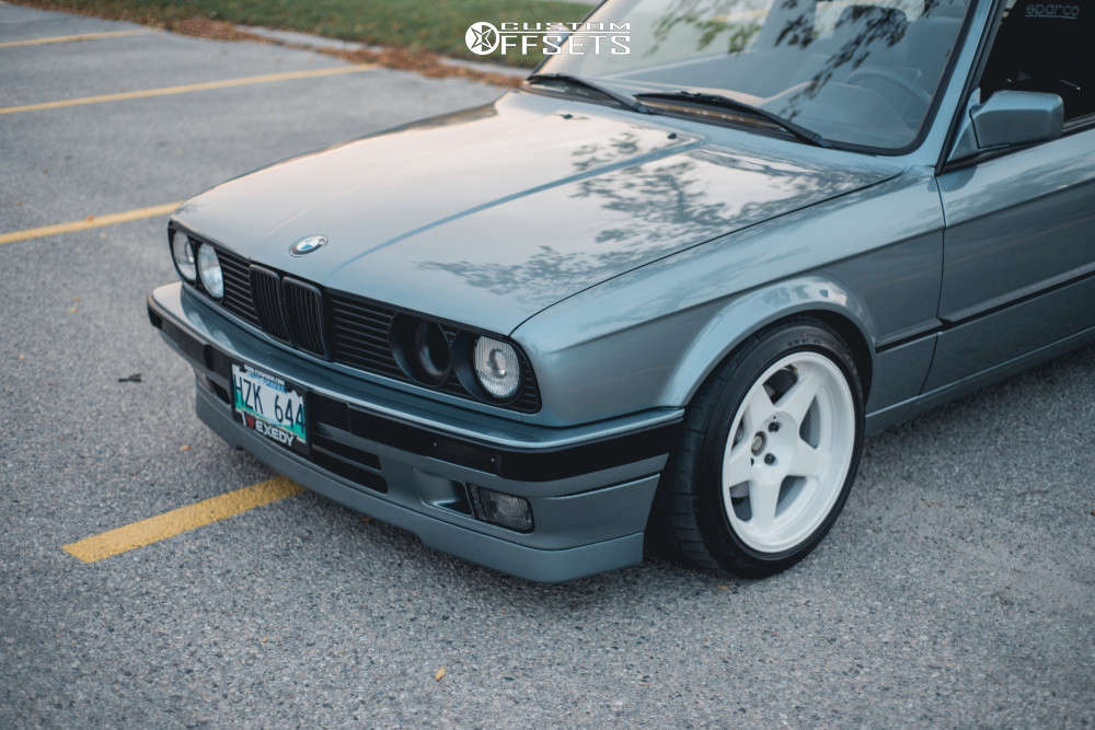 1989 BMW 325i with 16x9 15 Azev Type A and 215/45R16 Falken Azenis Rt ...