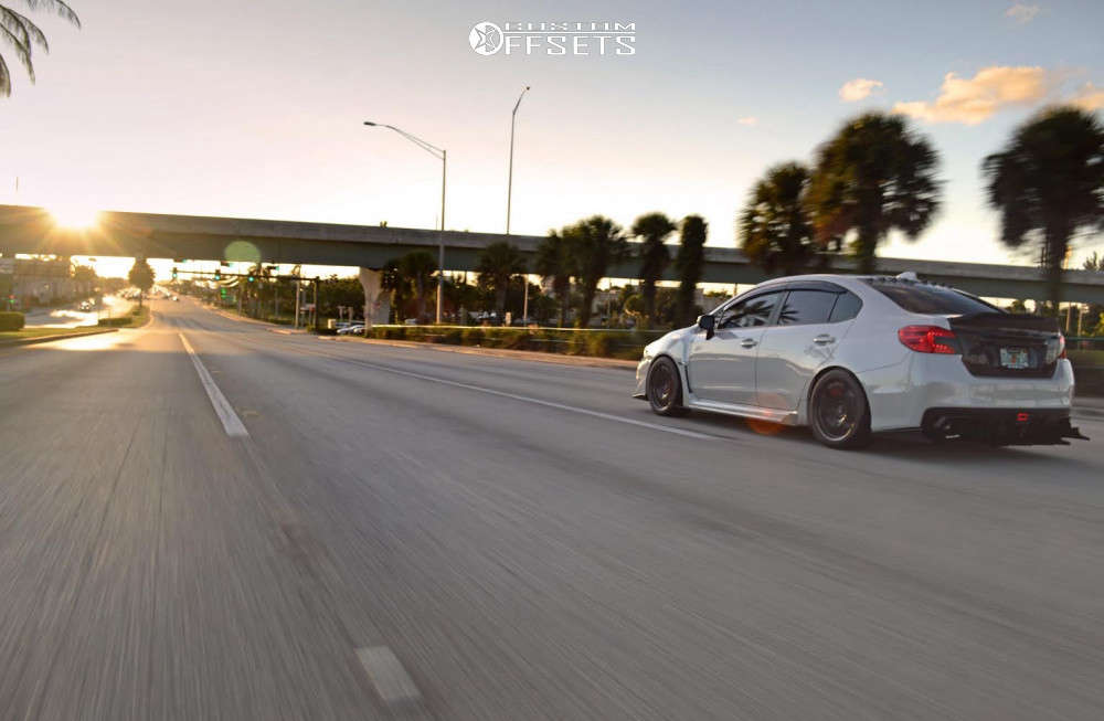 2016 Subaru WRX with 18x9.5 38 Rays Engineering 57cr and 265/35R18 ...