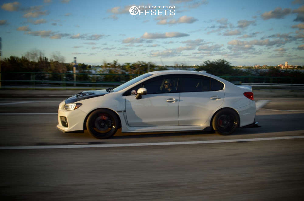 2016 Subaru WRX with 18x9.5 38 Rays Engineering 57cr and 265/35R18 ...