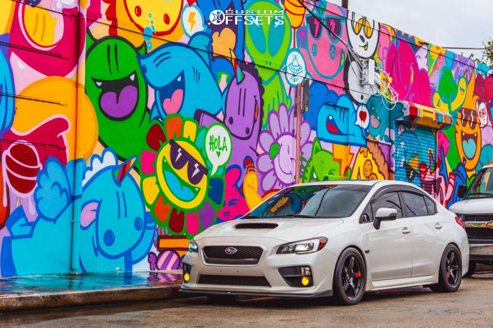 2016 Subaru WRX with 18x9.5 38 Rays Engineering 57cr and 265/35R18 ...