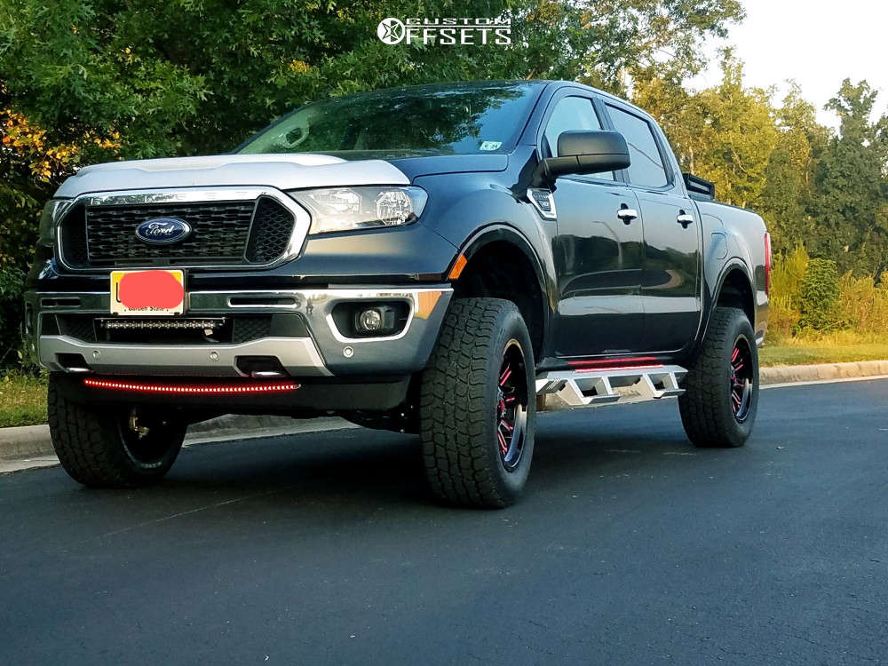 2019 Ford Ranger with 18x9 1 Fuel Hardline and 275/65R18 Mickey ...