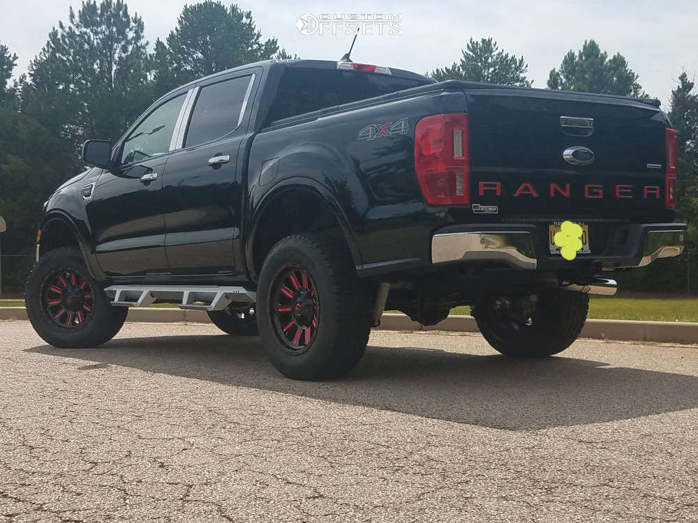 2019 Ford Ranger with 18x9 1 Fuel Hardline and 275/65R18 Mickey ...