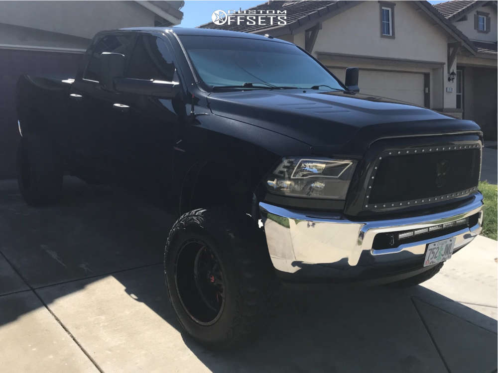 2016 Ram 3500 with 20x12 -43 Fuel Stroke and 37/12.5R20 Toyo Tires Open ...