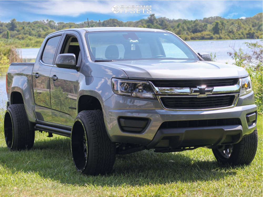 2018 Chevrolet Colorado with 22x12 -44 Monster Offroad M14 and 265 ...