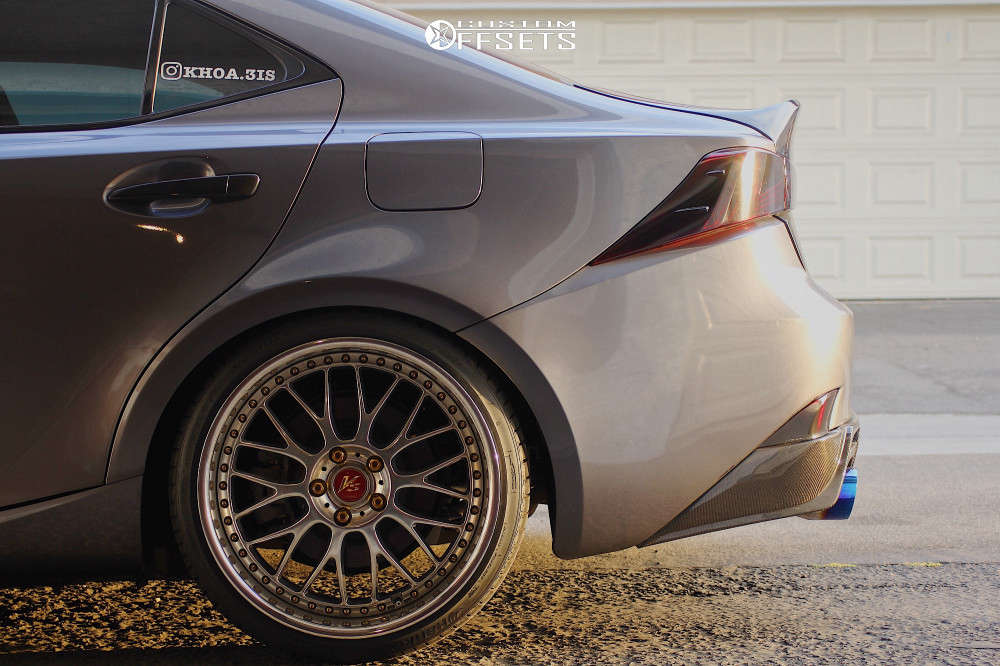 2017 Lexus IS350 with 19x8.5 21 Work VS XX and 225/35R19 Hankook Ventus ...