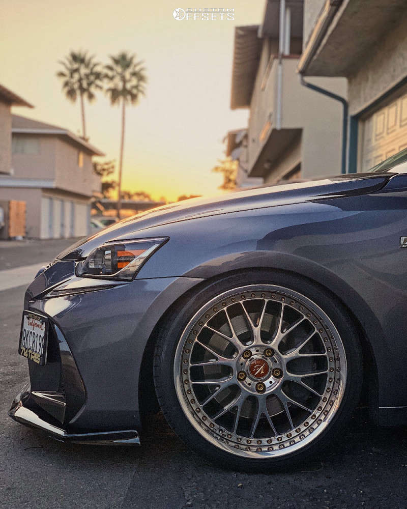 2017 Lexus IS350 with 19x8.5 21 Work VS XX and 225/35R19 Hankook Ventus ...
