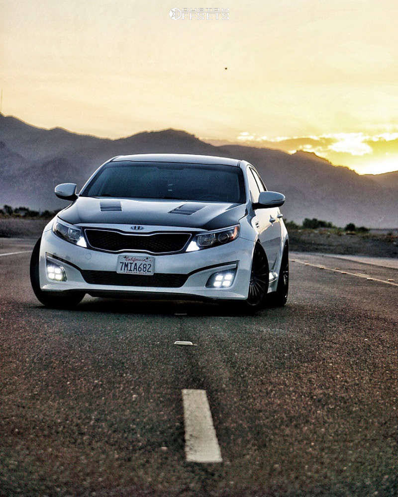 2015 Kia Optima with 18x8 45 MKW M116 and 245/35R18 Goodyear Eagle Ls ...