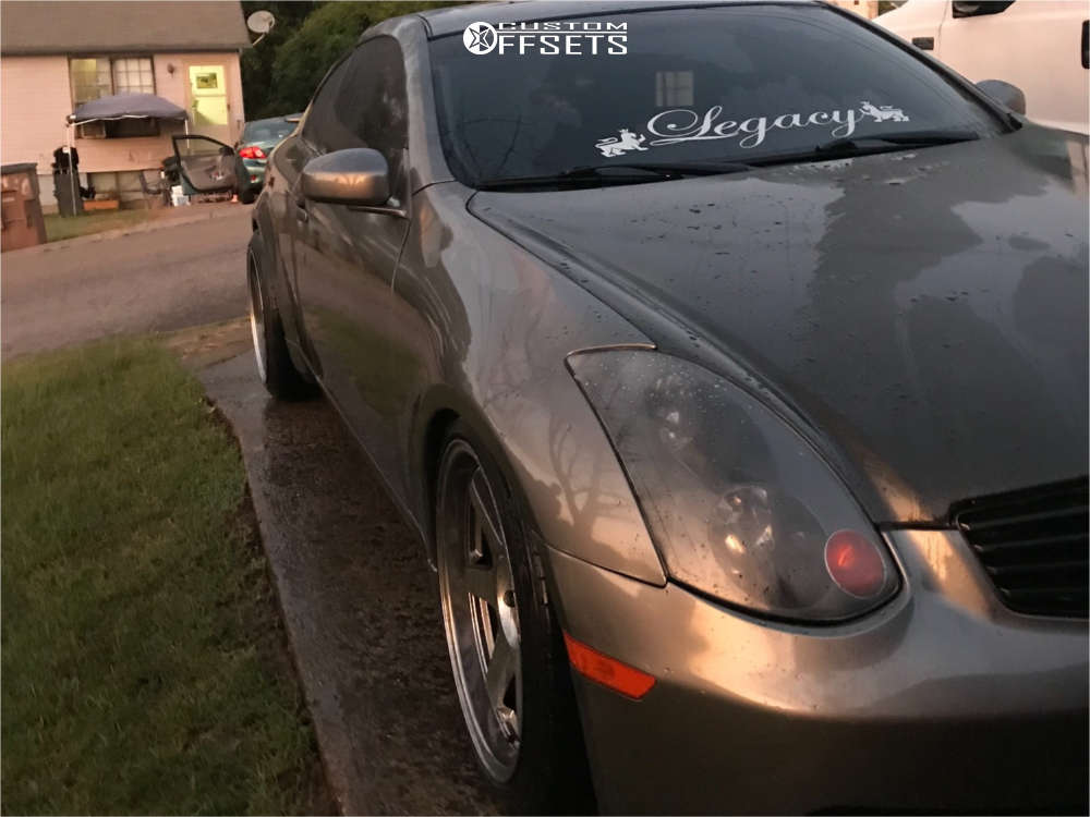 2005 Infiniti G35 with 19x9.5 12 Varrstoen Es2 and 245/40R19 Toyo Tires ...
