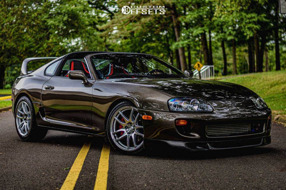 1995 Toyota Supra with 18x8.5 30 ESR Sr08 and 245/35R18 Michelin Pilot ...