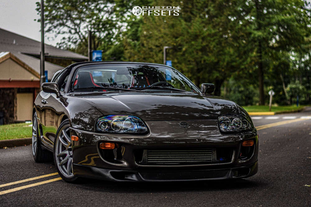 1995 Toyota Supra with 18x8.5 30 ESR Sr08 and 245/35R18 Michelin Pilot ...
