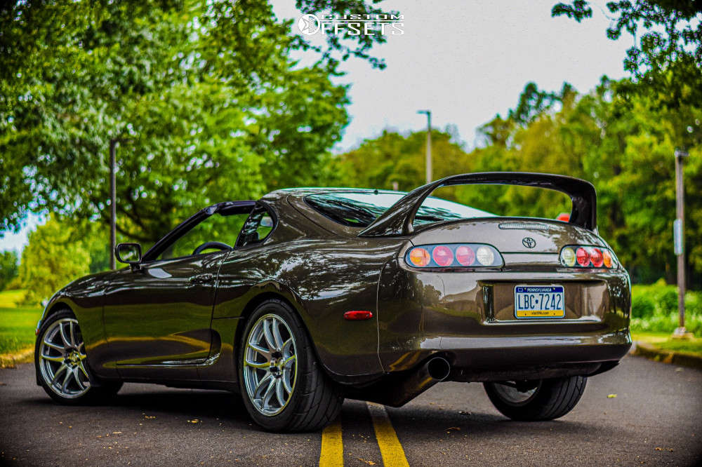 1995 Toyota Supra with 18x8.5 30 ESR Sr08 and 245/35R18 Michelin Pilot ...